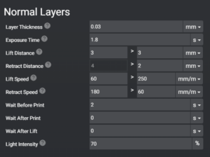 Normal Layer Calibration – Lychee Documentation
