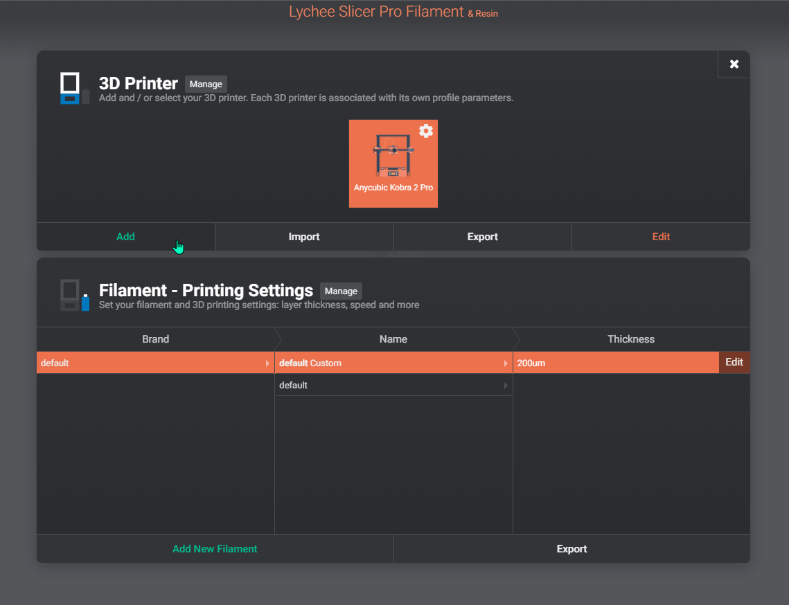 3D Printer – Lychee Documentation