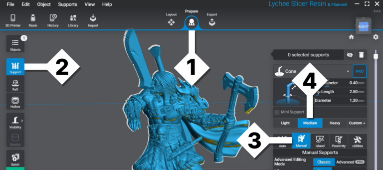 Manual Supports – Lychee Documentation