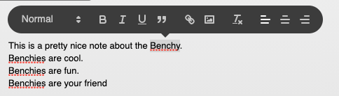 Object Notes – Lychee Documentation