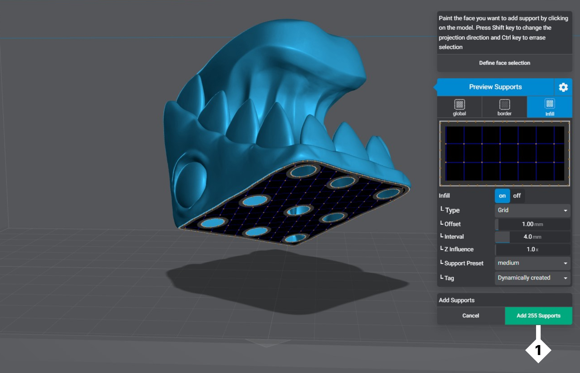 Projection Supports – Lychee Documentation