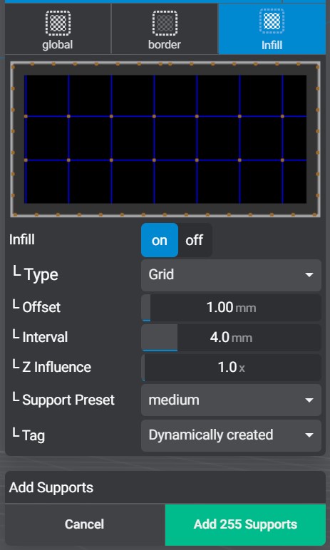Projection Supports – Lychee Documentation