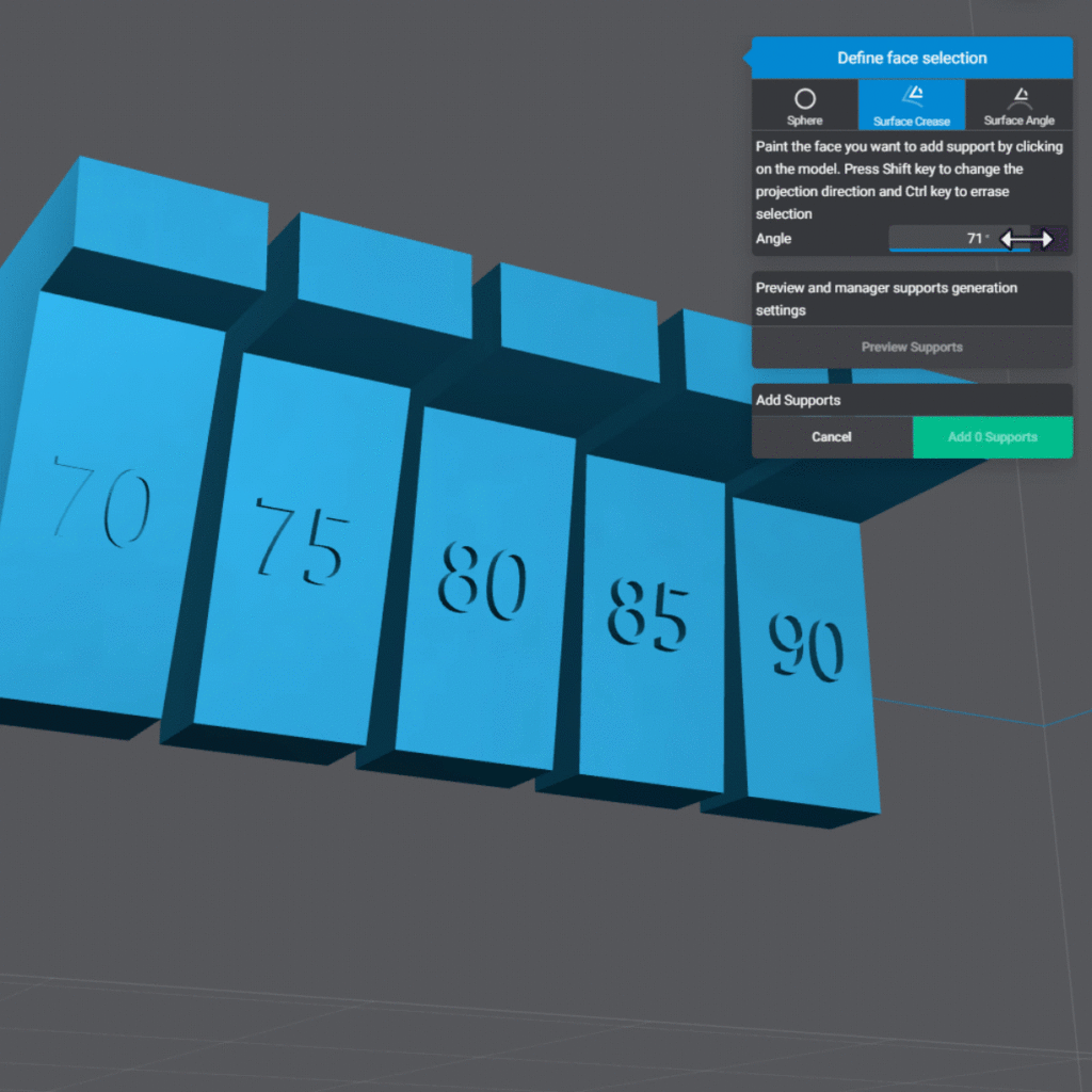 Projection Supports – Lychee Documentation