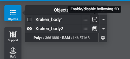 Hollowing 2D – Lychee Documentation