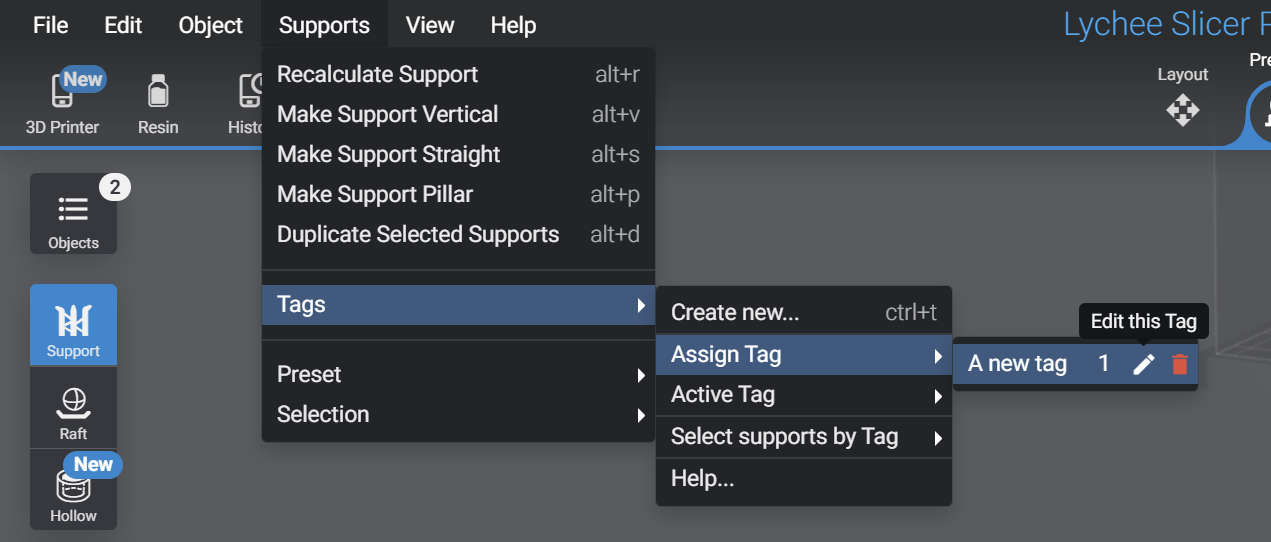 Support Tags – Lychee Documentation