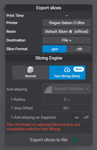 [NEW] Fast Slicing – Lychee Documentation