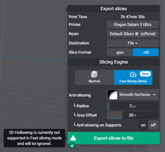 [NEW] Fast Slicing – Lychee Documentation