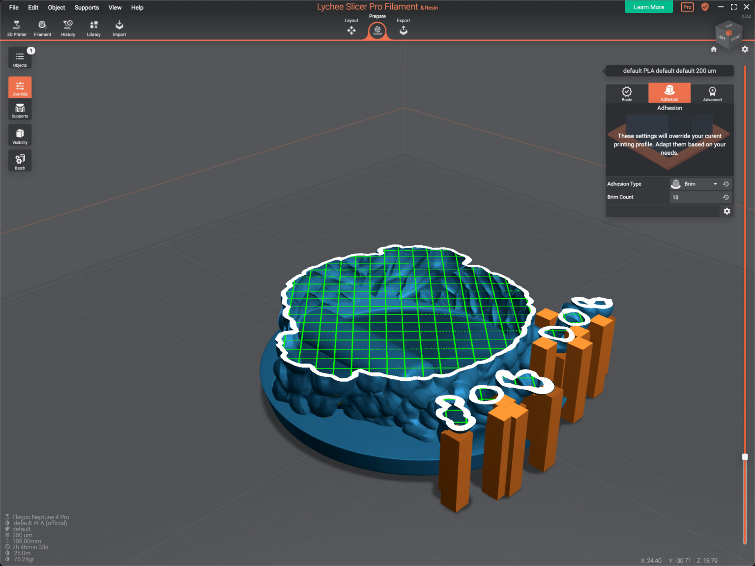 Layers preview – display slices – Lychee Documentation