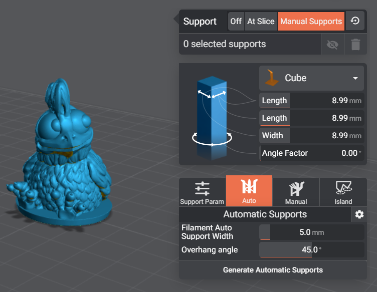 Auto : Automatic Supports – Lychee Documentation