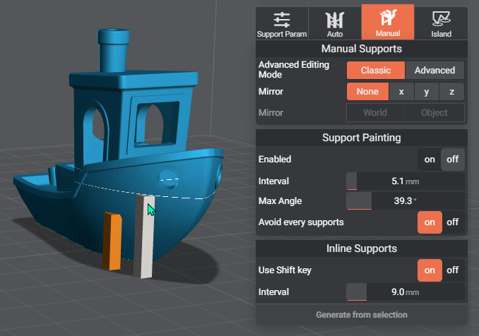 Manual: Manual Supports, Support Painting & Inline Supports – Lychee Documentation