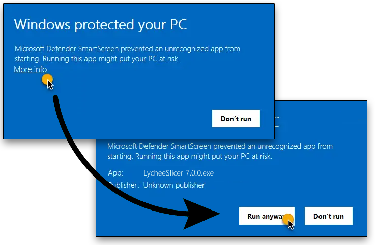 Windows – Warning Smart Screen – Lychee Documentation