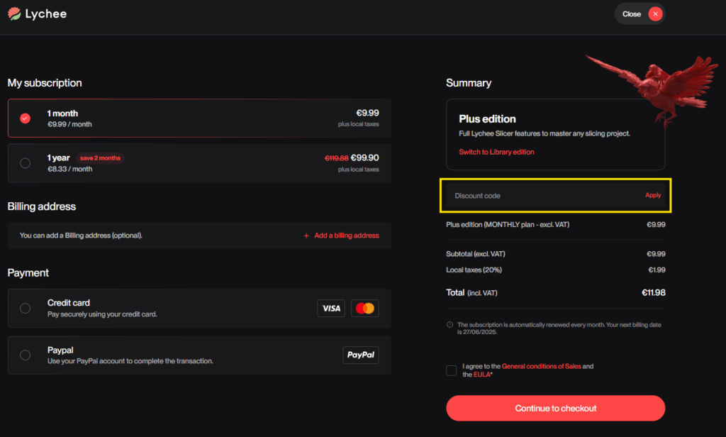 How to use a discount code – Lychee Documentation